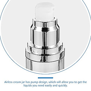 3pcs Vacuum Lotion Bottle Travel Size Bottles for Toiletries Travel Liquid Bottles Small Containers Cosmetic Jars Lotion Container Travel Jars Travel Cosmetic Containers