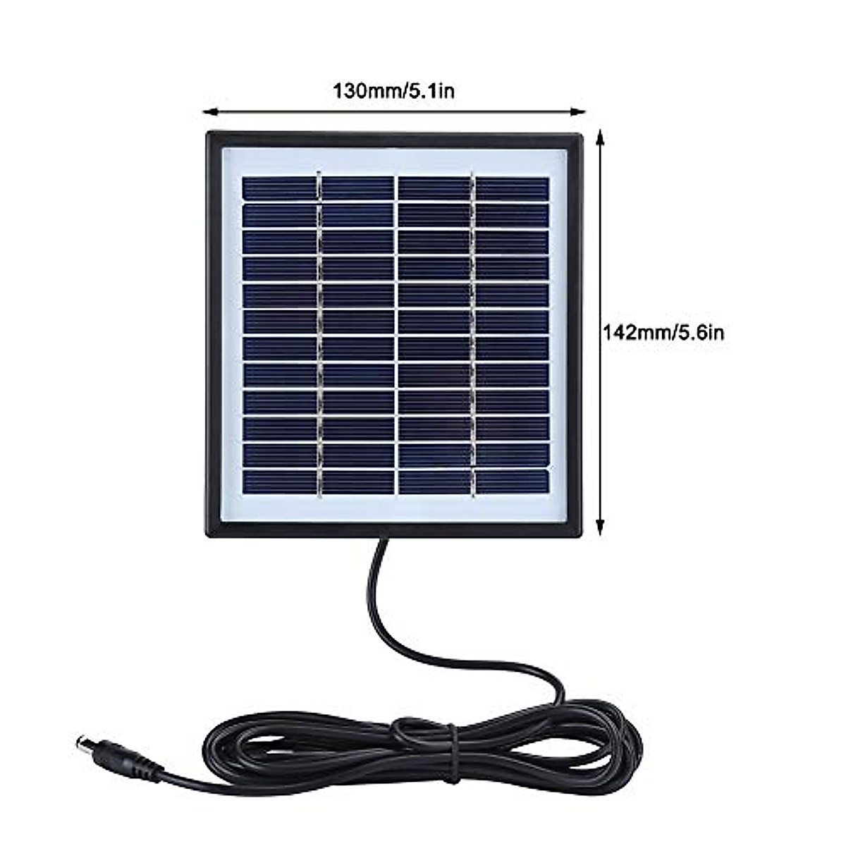 SunshineFace 2W 12V Multifunctional Solar Panel, Polysilicon Charging Board with Border for Outdoor Camping