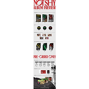 ITZY 'Not Shy' 3rd Mini Album C Version CD+72p PhotoBook+2p PhotoCard+LyricBook+Tracking Sealed