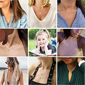 Tarsus C Initial Letter Stainless Steel Silver Alphabet Pendant Necklace Monogram charm cubic zirconia Jewelry Gifts for Women Teen