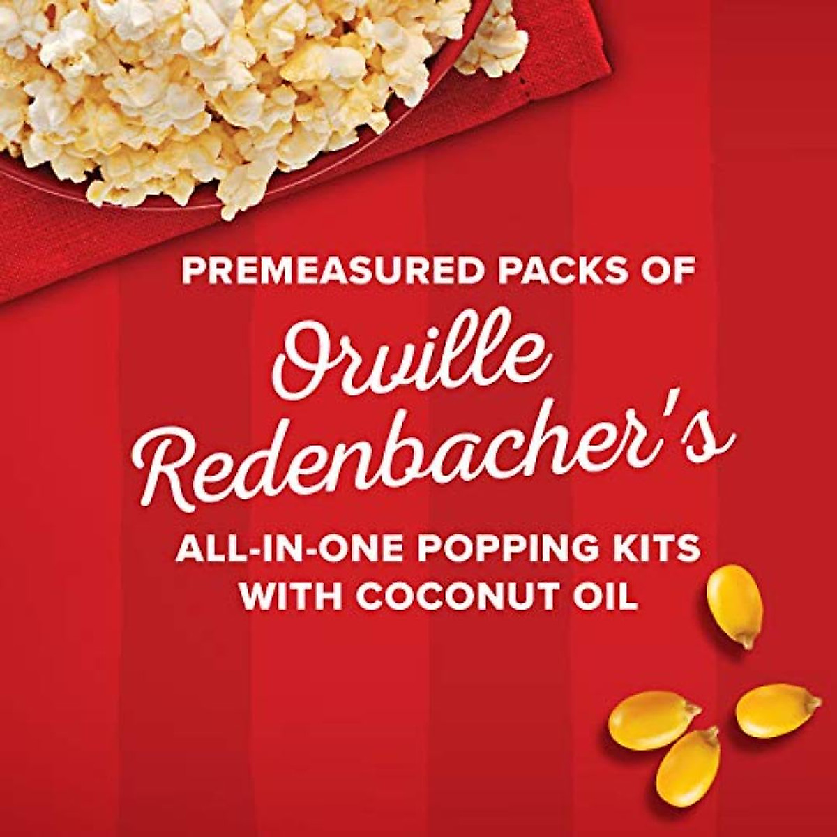 Orville Redenbacher's All-In-One Popcorn Kit, Coconut Oil & Salt Popping Corn, 16 oz. (Pack of 24)