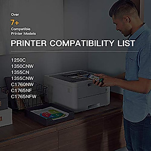 E-Z Ink (TM) Compatible Toner Cartridge Replacement for Dell 1250 810WH High Yield to use with C1760nw C1765nf C1765nfw 1250 1250c 1350cnw 1355cn 1355cnw Laser Printer (Black, 2 Pack)