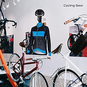 Helmet Holder, Aumotop Motorcycle Helmet Holder Wall Mount with Hook and Wooden Hanger, Multipurpose Tactical Gear Wall Mount Display Stand for Motorcycle Football Cycling Skiing Tactical Gear