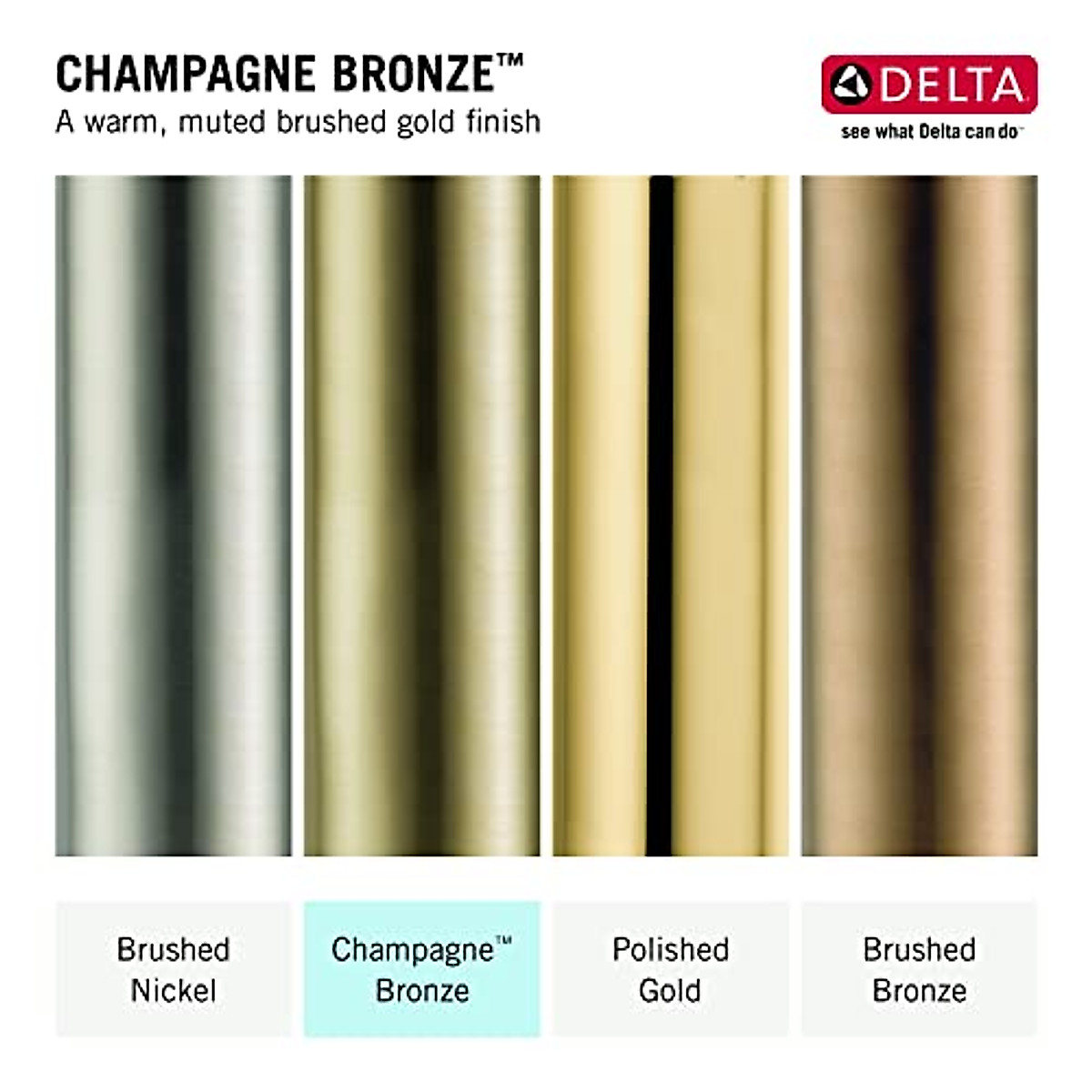 Delta Faucet Trinsic Gold Kitchen Faucet, Kitchen Faucets with Pull Down Sprayer, Kitchen Sink Faucet, Gold Faucet for Kitchen Sink with Magnetic Docking Spray Head, Champagne Bronze 9159-CZLS-DST