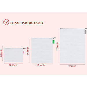 purifyou DUAL Purpose Reusable Produce and Grocery Bags, Set of 9 SEE THROUGH Mesh with Handles & Washable Produce Mesh Set of 9 Grocery with Drawstring, Large Foldable Shopping Bags Premium Bundle