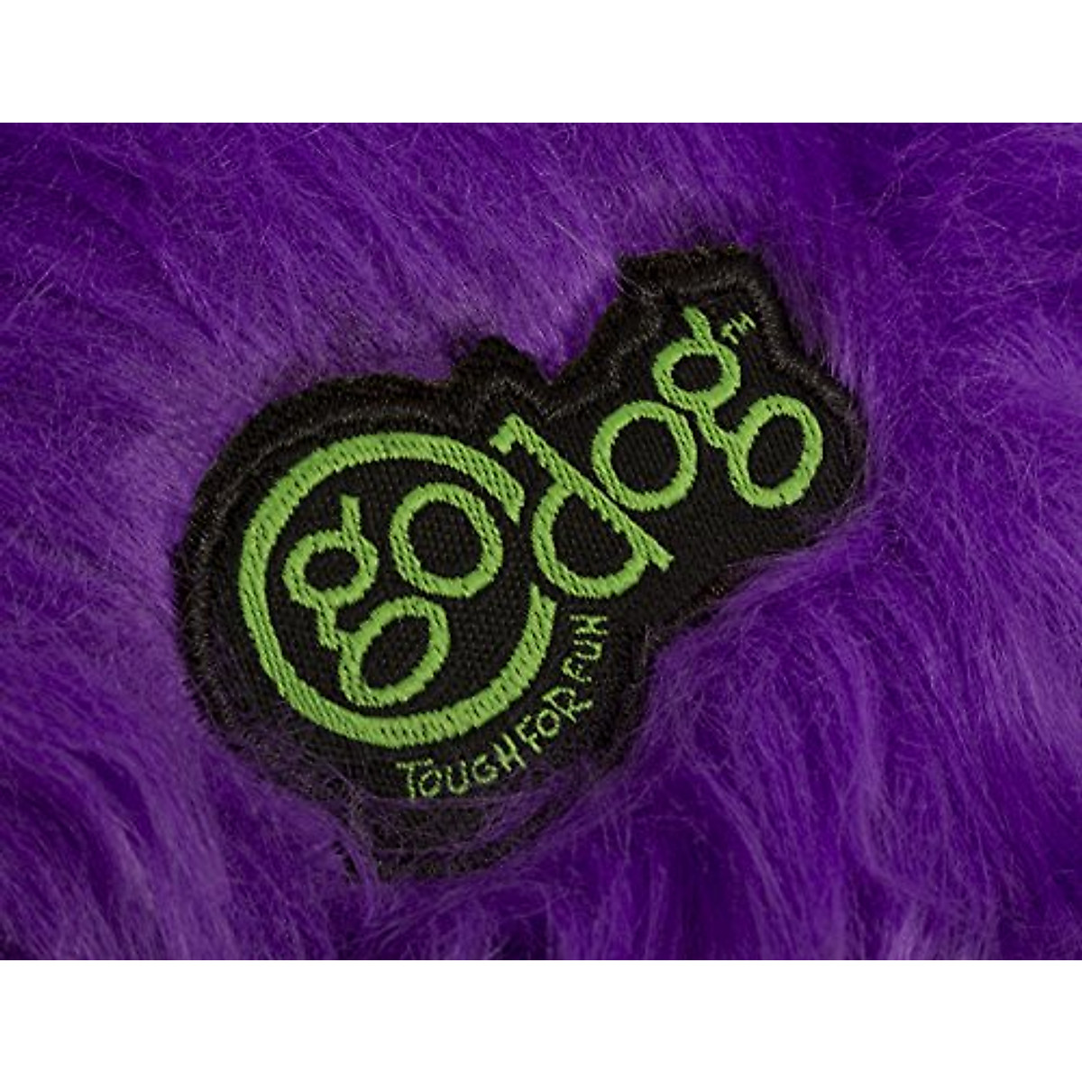 goDog Furballz Squeaky Plush Ball Dog Toy, Chew Guard Technology - Purple, Large