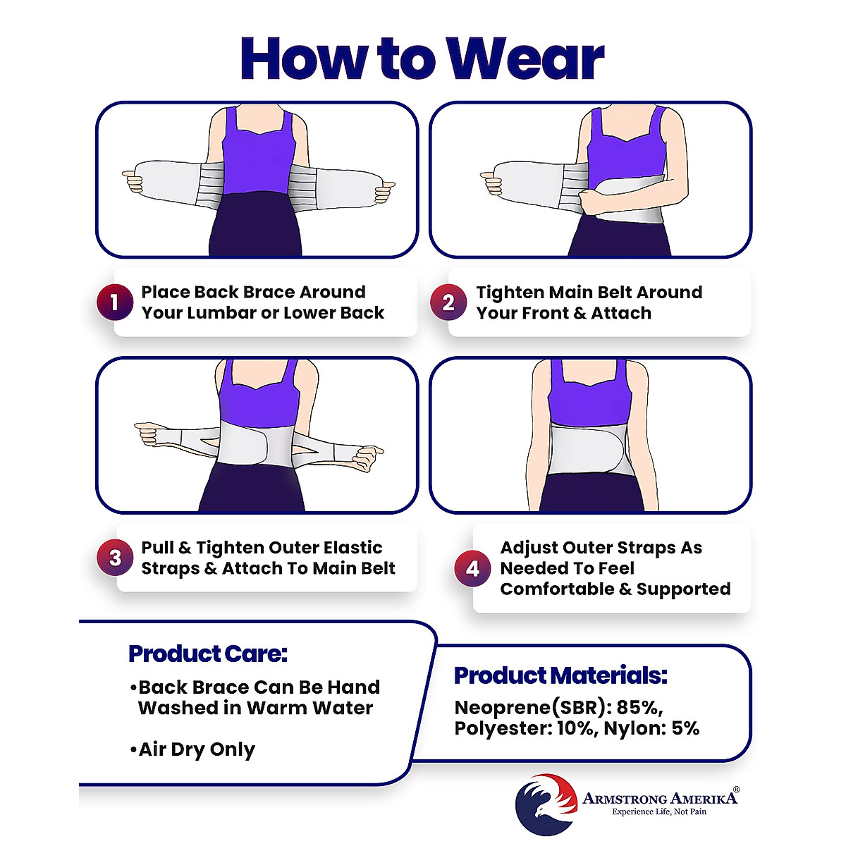 Lower Back Brace Support | Breathable Lumbar Support Brace For Sciatica Nerve Pain Relief | Low Back Support Belt For Heavy Lifting, Work, Scoliosis, Herniated Disc Back Pain Relief Men Women (MEDIUM)