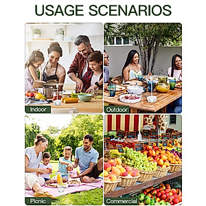 Fly Repellent Fans for Tables, Portable, Soundless, Holographic Blades, for Picnic, Party, Restaurant, Kitchen, BBQ (Standard, White)