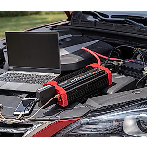 NDDI 1500W Car Power Inverter 12V DC to 110V AC Car Converter Charger Adapter with Dual 3.1A USB Port and AC Outlets Quick Charging