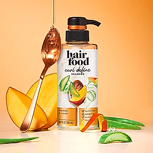 Hair Food Sulfate Free Shampoo for Curly Hair with Mango and Aloe, 17.9 Fl Oz