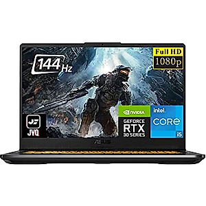 ASUS TUF VR Ready Gaming Laptop, 17.3" FHD 144Hz IPS Display, 11th Gen Intel 6-Core i5-11260H(Beat i7-8850H), 16GB DDR4 RAM, 1TB PCIe SSD, GeForce RTX 3050 Ti, RGB Backlit Keyboard, Win 10,JVQ MP
