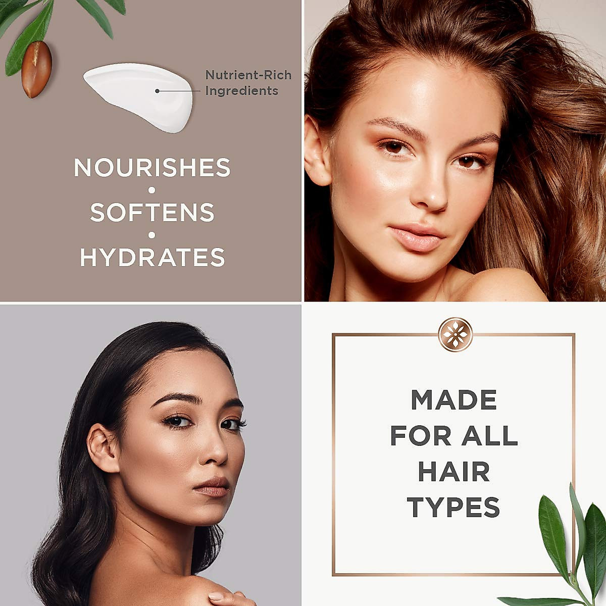 Argan Magic Moisturizing Conditioner - Detangle, Hydrate, and Repair Dry and Chemically-Damaged Hair Types | Nutrient-Rich | Made in the USA, Paraben Free, Cruelty Free (32 oz)