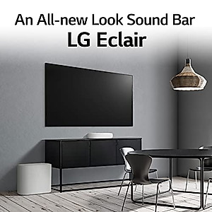 LG Eclair QP5 Sound Bar 3.1.2ch, Dolby Atmos & DTS:X with Upfiring Height Speakers Compact Design, 4K & HDR Passthrough, Black - 2021