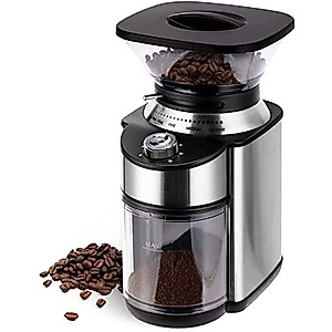 Electric Conical Burr Coffee Grinder, Adjustable Burr Mill with 19 Precise Grind Setting, Stainless Steel for Drip, Percolator, French Press, Espresso and Turkish Coffee Makers