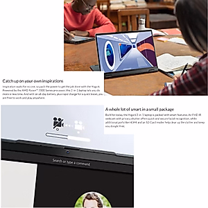 Lenovo Yoga 6 2-in-1 Convertible Touchscreen Laptop, 13.3"" WUXGA (1920 x 1200) Laptop, 8GB RAM, 256GB SSD, AMD Ryzen 5 7530U(up to 4.5GHz, Beat Intel i7-1165G7), Thin, WiFi 6, Win 11 Home