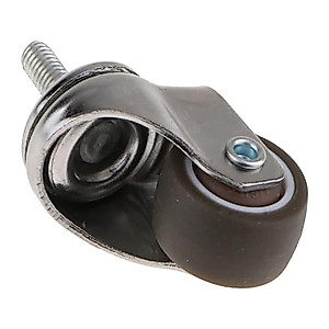 Casters Swivel casters Heavy Duty Rubber Castor Wheel Trolley Furniture Bed Industrial Caster Office Chair Caster Wheels Handcart casters Workbench (Size : 1.25 Inch)