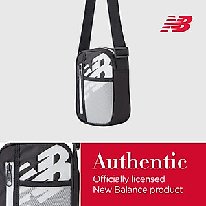 New Balance Shoulder Bag, Core Performance Crossbody Purse for Men and Women, Black