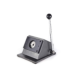 Card Machine TBVECHI 37mm Manual Round Punch Die Cutter Graphic Badge Button Maker Perfect Match DIY Button Badge Making Kit (USA Stock)
