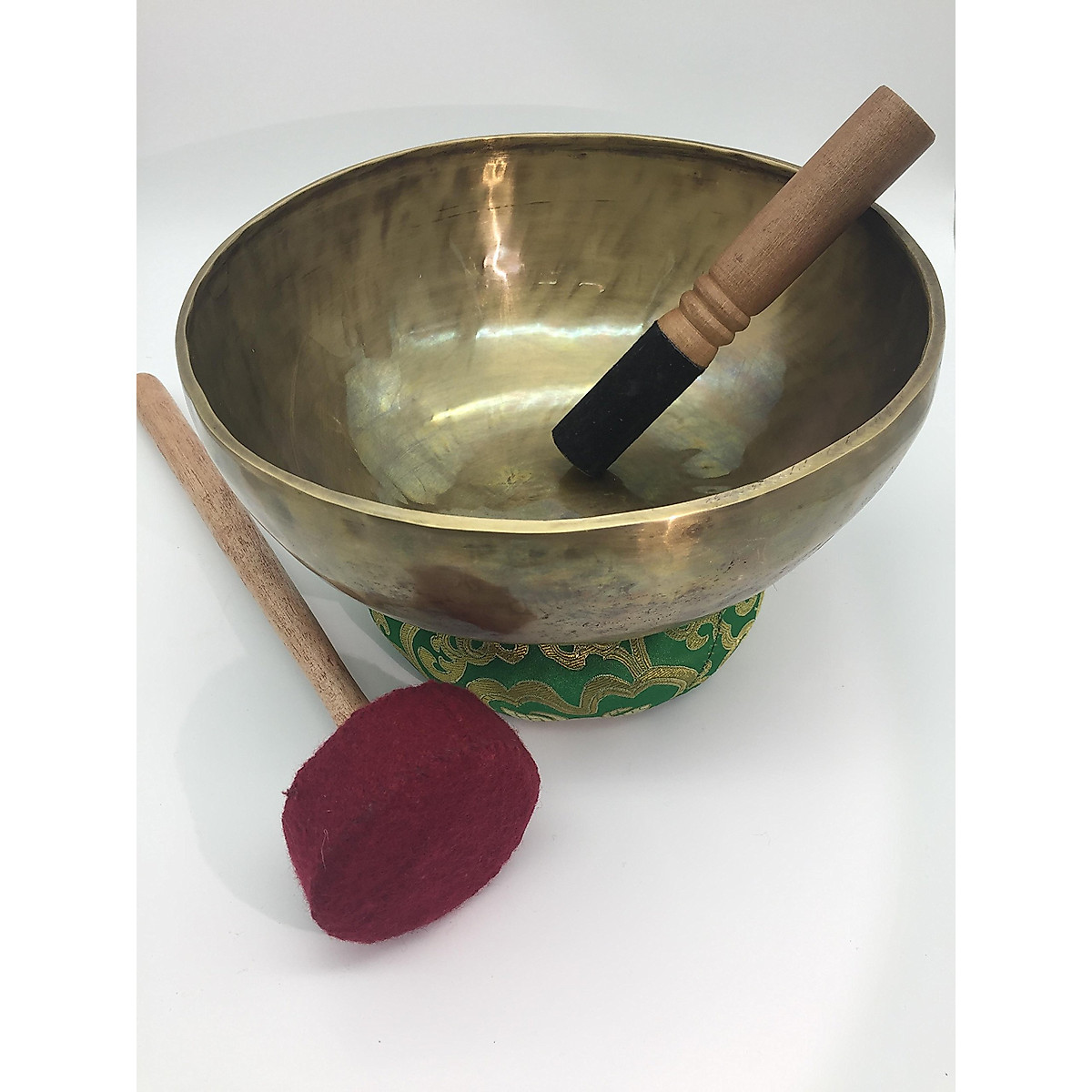 10" handmade Himalayan singing bowl, hand beaten by Nepali artisans to make magical tones by Shambhala Arts & Handcrafts