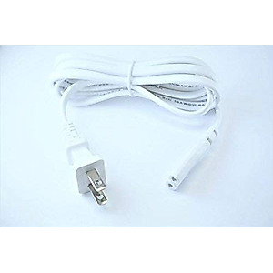 [UL Listed] OMNIHIL White 5 Feet Long AC Power Cord Compatible with Sonos Arc