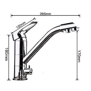 RTYUIE Kitchen Faucet Countertop Installation Faucet 360 Degree Rotation with Water Purification Function Easy Installation and Smooth Water Flow