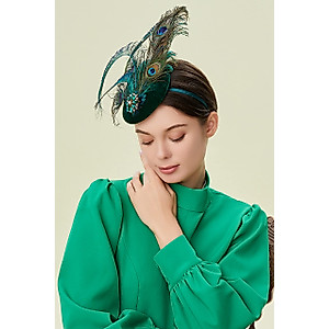 BABEYOND Fascinator Hat Tea Party Kentucky Fascinator Hat Derby Pillbox Hat