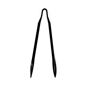 Set of 96 - Heavy Duty Black Serving Tongs - 9 inch - Plastic Disposable Salad Tongs - High Heat Plastic, Catering, Salads, Bakery, Buffets, BBQ, Ice, Hot and Cold Foods (9")