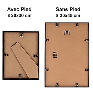 Walther Design KB070H Galeria Picture Frame, 19.75 x 27.50 inch (50 x 70 cm), Black