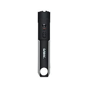 SABRE 2-in-1 Flashlight Design with Built-in Stun Gun, Powerful 1.76 µC Charge, 200 Lumen LED with 3 Modes; High, Low and Strobe, Rechargeable Battery, Hard Case and USB-C Charging Cord Included