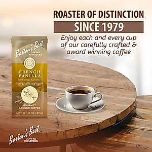 Boston’s Best Coffee - French Vanilla Coffee, Delicious Gourmet Coffee, Premium Ground Coffee, 11 oz. / 311 g Coffee Bag
