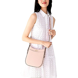 Kate Spade New York Kate Spade Leila Pebbled Leather Crossbody Purse (Rose Smoke)