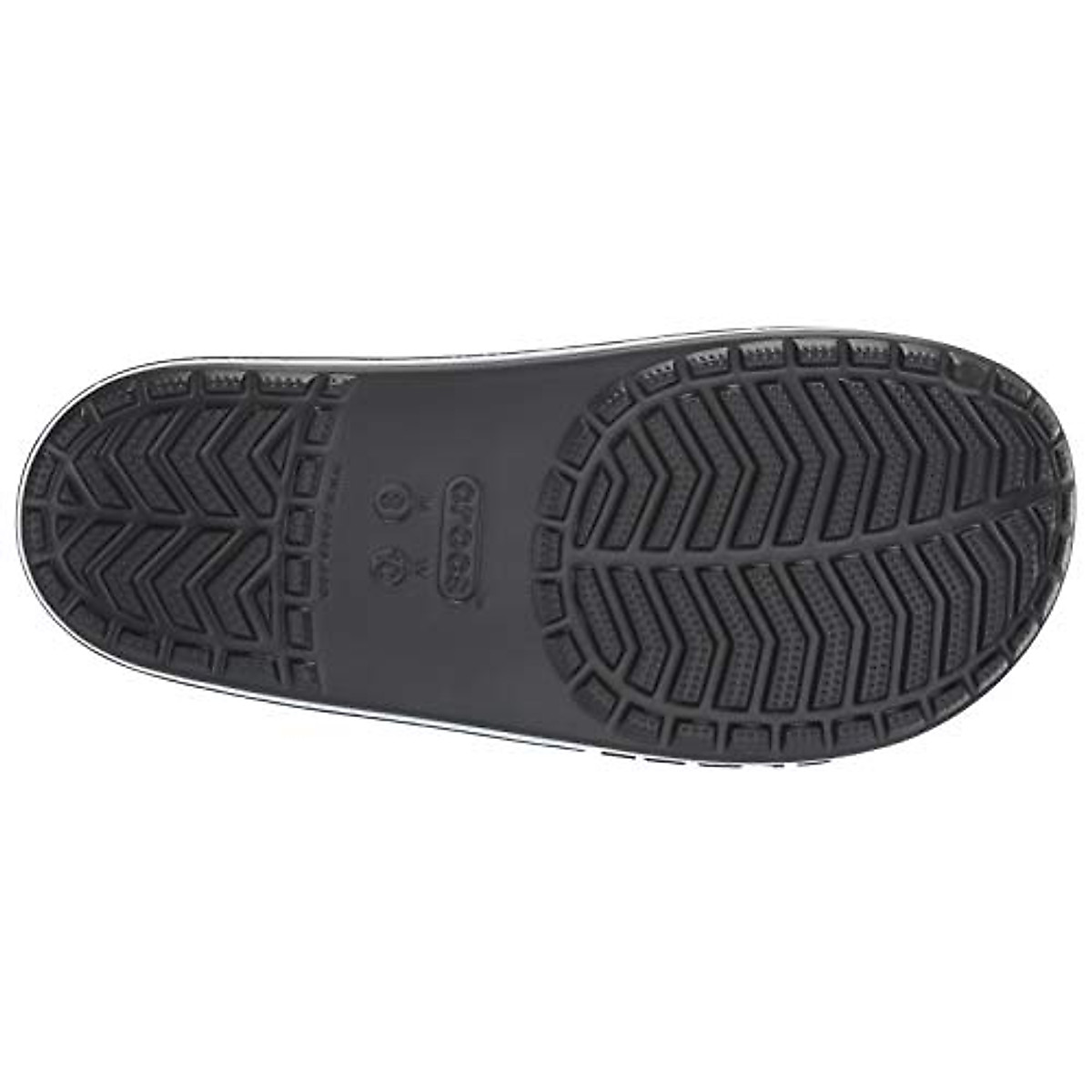 Crocs Men's and Women's Bayaband Slide | Casual Beach Sandal | Shower Shoe, Black/White, 9 US Women / 7 US Men