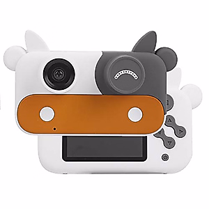 RvSky Camera Accessories Cow Children Camera Mini Cartoon Digital DV Game Gift 400mAh Large Capacity Battery(咖啡色)
