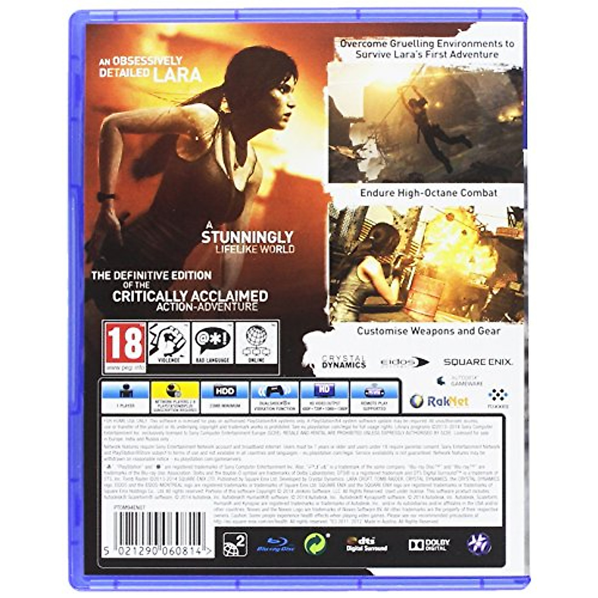 Tomb Raider Definitive Edition Sony Playstation 4 PS4 Game UK