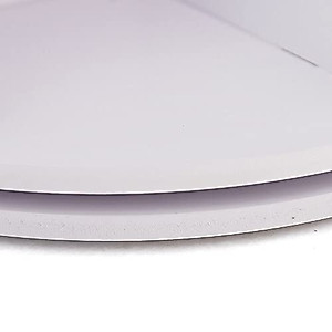 CNCEST 2 Layers 360° Rotating Bookshelves, Open Bookcase Freestanding Storage Shelf Nordic Style Bookshelf Organizer Storage Shelves Shelf Capacity 100k Place Books Small Potted Decorations (White)