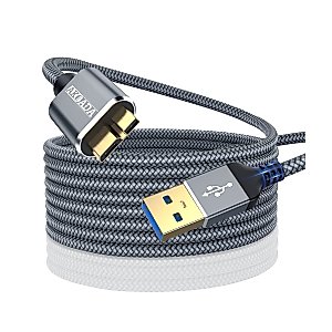 AkoaDa 3.3ft USB Micro B Cable 3.0, External Hard Drive Cord USB A to Micro B Cord Nylon Braided Cord for Samsung S5/Note 3, Camera, Toshiba, Seagate Hard Drive, WD Hard Drive(Grey)