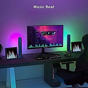 Divoom LED Light Display Panel Suit for RGB Light Bars,with Smart App Control Cool Animation Desk Setup for PC, TV, Gaming Room Decor