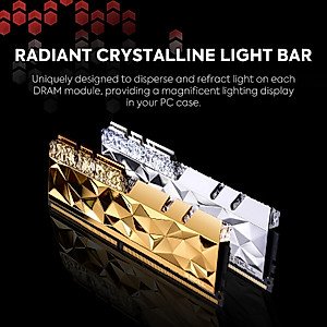 G.SKILL Trident Z Royal Elite Series (Intel XMP) DDR4 RAM 16GB (2x8GB) 3600MT/s CL16-19-19-39 1.35V Desktop Computer Memory UDIMM - Silver (F4-3600C16D-16GTESC)