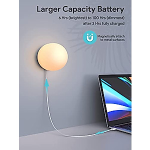 EASEMO Night Light for Kids Room, Baby Night Light with Touch Control, Rechargeable Magnetic Nursery Lamp with RGB Color & Stepless Dimming with 1 Hour Timer for Breastfeeding Bedroom, Child Gifts