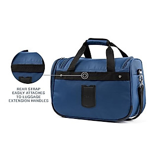 Travelpro Maxlite 5 Softside Lightweight Underseat Carry-On Travel Tote, Overnight Weekender Bag, Men and Women, Sapphire Blue, 18-Inch