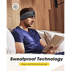 Perytong Sleep Headphones, Cozy Bluetooth Headphone Headband,Noise Cancelling Headphones for Sleeping, Headphone Band Built in Speakers Perfect for Side Sleepers,Workout,Running,Yoga,Travel,Insomnia