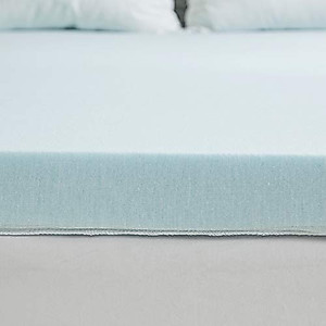 Sleep Philosophy Gel Infused Memory Foam Mattress Topper Luxurious, All Season Enhanced Bed Support, Full(3" Thick), Removable 3M Cover