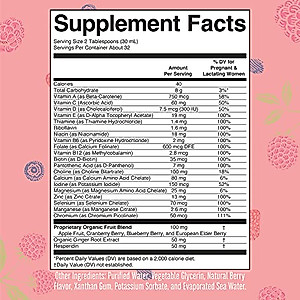 MaryRuth’s Prenatal & Postnatal Multivitamin for Women | Formulated for Pre-Conception, Pregnancy & Nursing | Vegan | Non-GMO | Liquid Vitamins | 32oz
