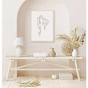 Onivein Matisse Wall Art Prints Set of 6 Black and White Boho Posters Matisse Minimalist Abstract Modern Bohemian Line Artwork Women Body Pictures for Bedroom Living Room Decor（8x10inch, Unframed