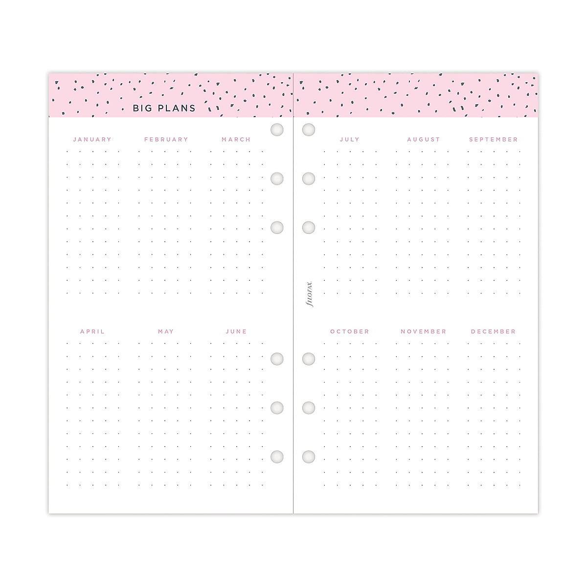 Filofax Personal Confetti week to view 2024 diary