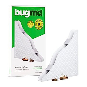 BugMD Fly Traps for Windows - Fly Traps for Indoors Sticky, Indoor Fly Traps, Fly Paper Corners, Indoor Fly Catcher, House Fly Killer Indoor, Indoor Fly Control, Window Fly Tape, Corner Fly Strips