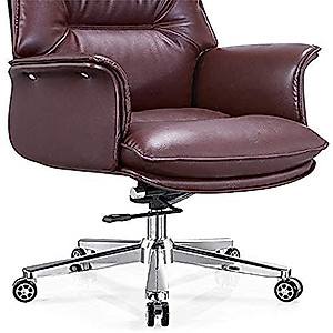 Lightweight Ergonomic Chair Office Chair,Leather Office Computer Chair Reclining Executive Chair Boss Chair Home Fashion