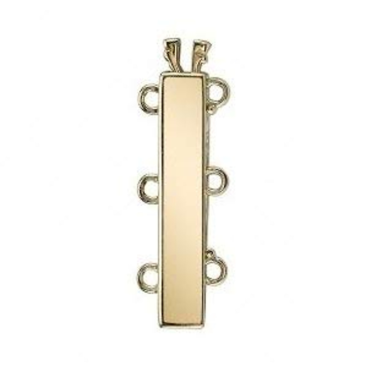 The Pearl Source 14K Gold 6-7mm AAAA Quality Round White Triple Freshwater Cultured Pearl Bracelet for Women