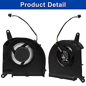 CPU+GPU Cooling Fan Replacement for Gigabyte Aorus 15G 15P RX7P RX7G 2021 RTX30 17G XB XC XD GIGABYTE AERO 15 OLED XB XD RP75SA Gigabyte Aero 17 XA HDR XB WA Series FNGT FNGS DC12V 1A Fan 10mm Thick