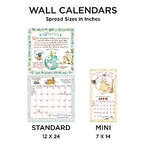 TF PUBLISHING 2024 Susan Branch Wall Calendar | Large Grids for Appointments and Scheduling | Vertical Monthly Wall Calendar 2024 | Home and Office Organization | Premium Matte Paper | 12"x12”